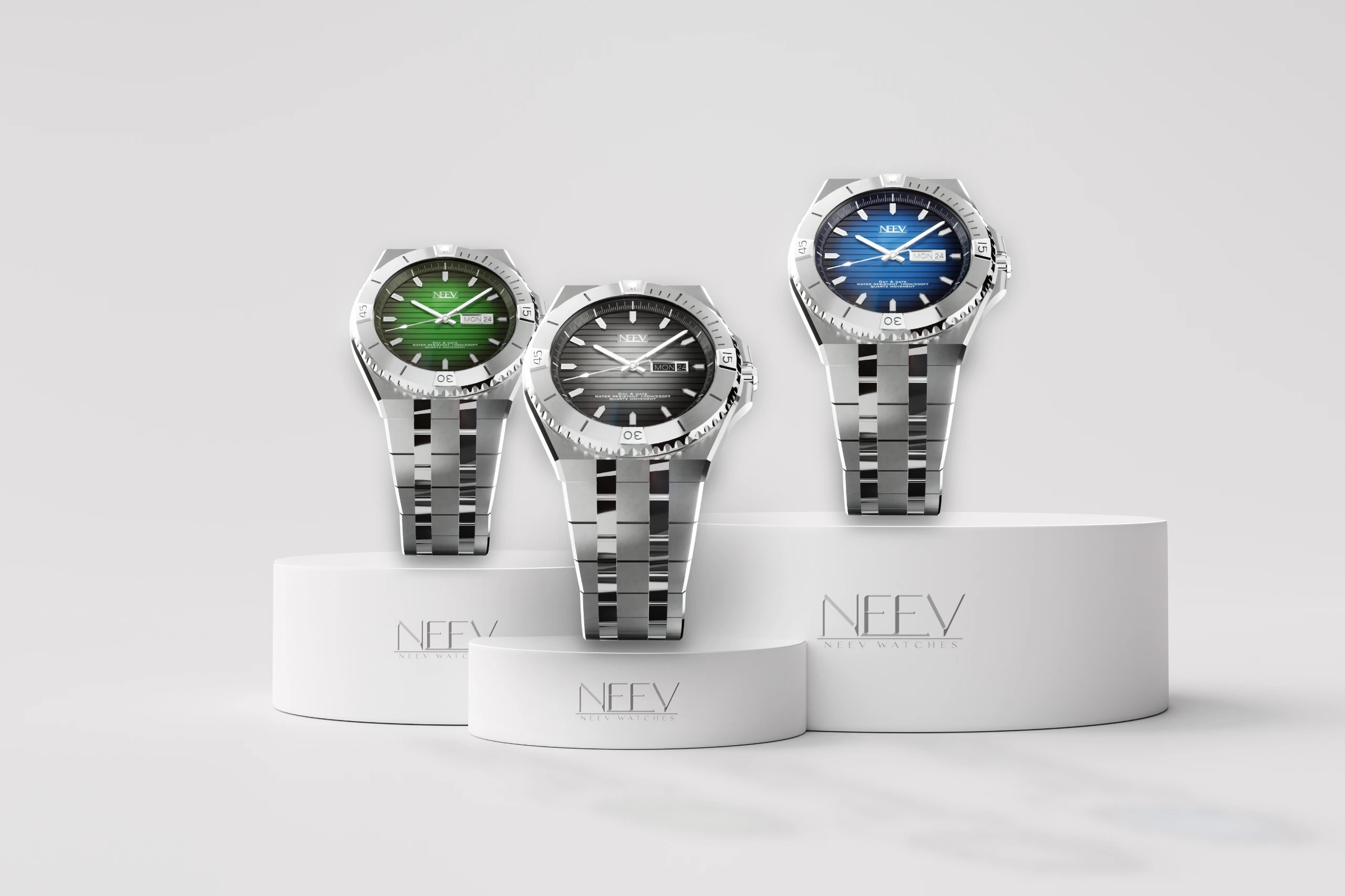 Day&Date | NEEV WATCHES | RVS collectie voor heren